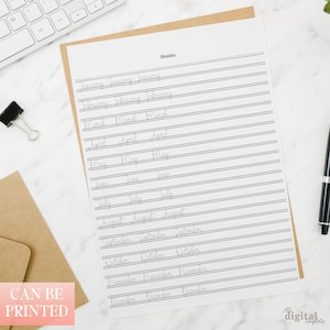 Lettering Practice Workbook | Lettering Worksheet, Lettering Guide ...