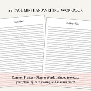 Neat Handwriting Workbook, Handwriting Practice Sheets, Penmanship ...