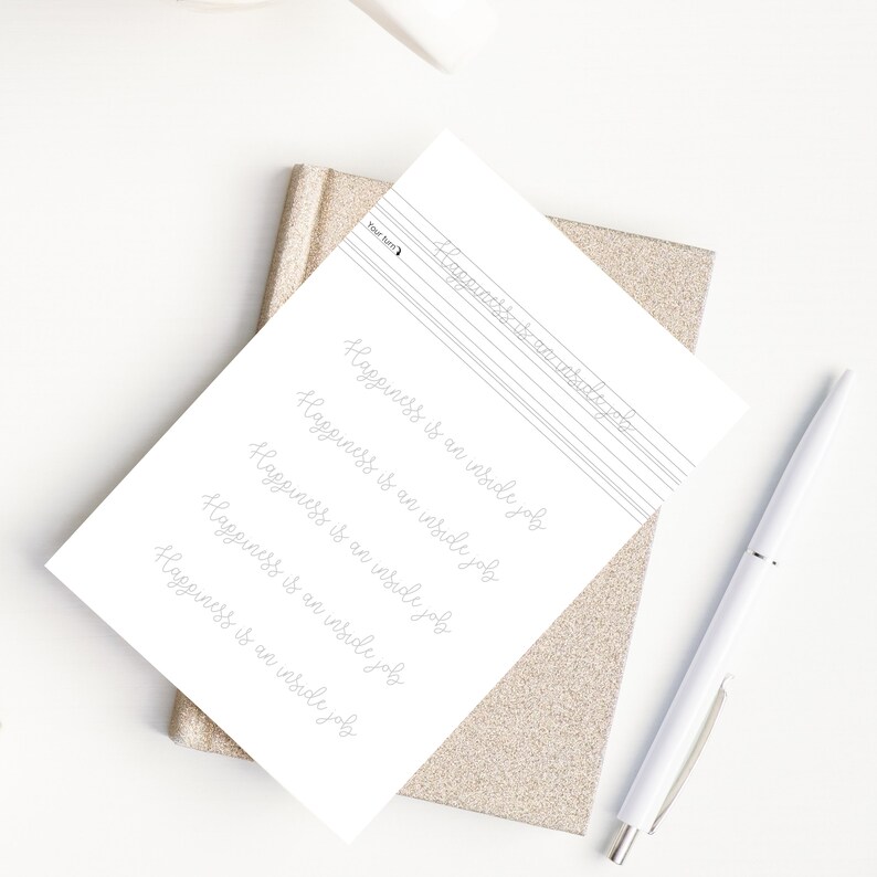 Hand Lettering Practice Sheets for Procreate | Hand Lettering Practice ...