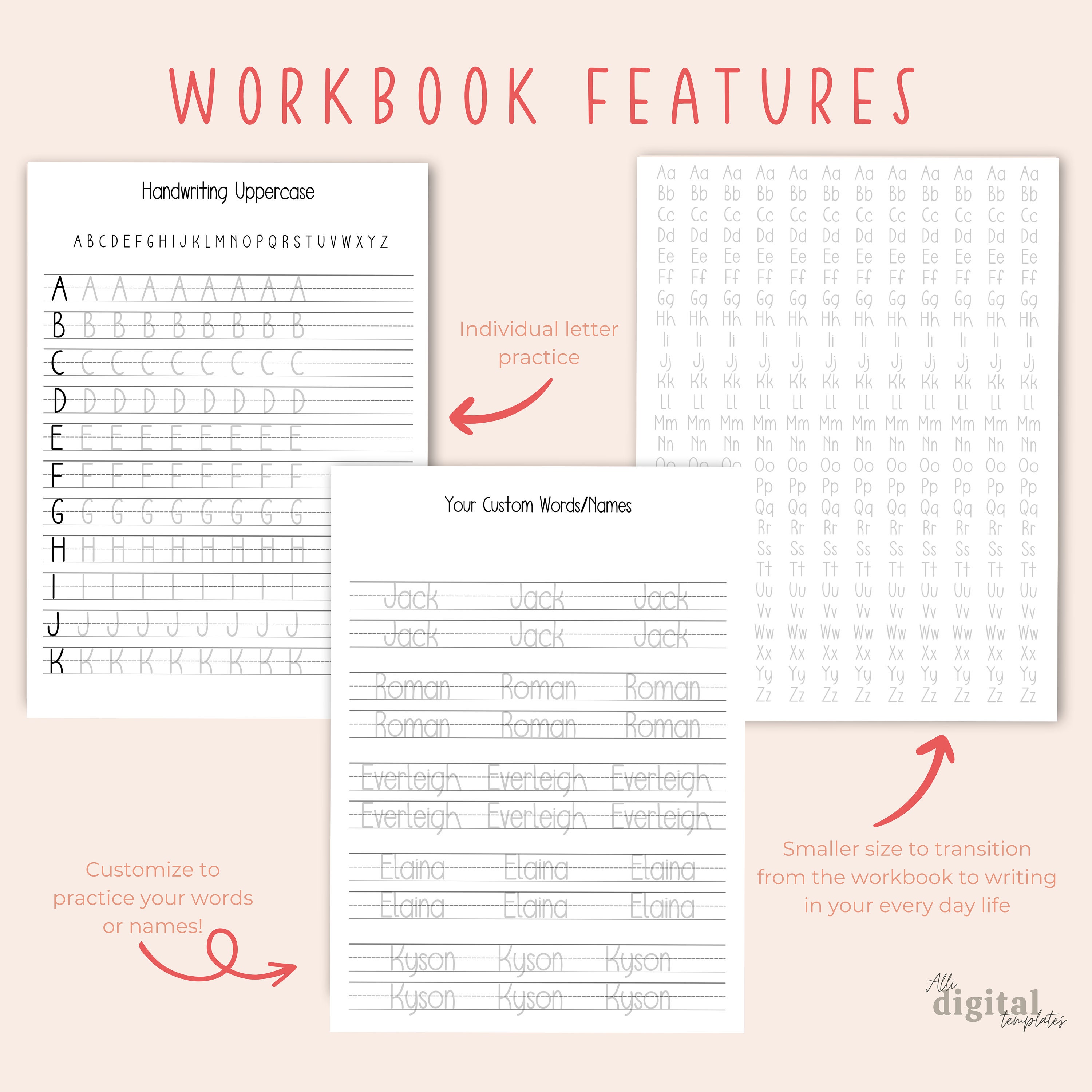 Personalized Cursive Name Tracing Sheet. Cursive Name Writing. Cursive ...