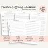 Lettering Practice Workbook | Lettering Worksheet, Lettering Guide ...