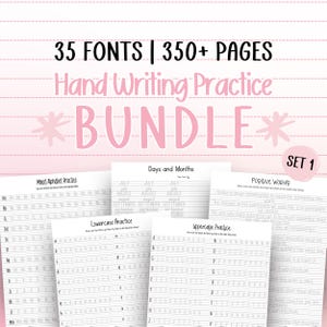 Neat Handwriting Practice Bundle Handwriting Practice Sheets, Improve ...
