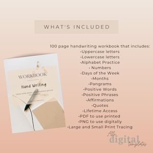 Neat Handwriting Practice Adult Workbook, iPad Lettering Procreate ...