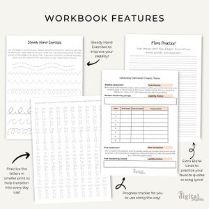 Handwriting Practice Worksheets, Printable Handwriting Workbook ...