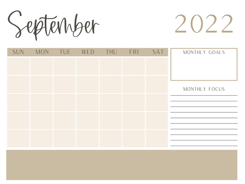 2022 2023 Calendar Bundle Printable Editable Landscape Monthly ...