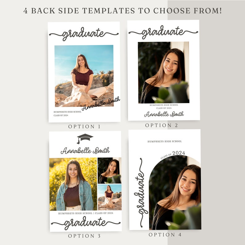 Graduation Invitation 2024 Template, Grad Party Invite, Modern ...