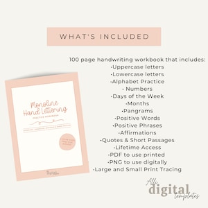 Monoline Bouncy Cursive Handwriting Practice Workbook, Lettering ...