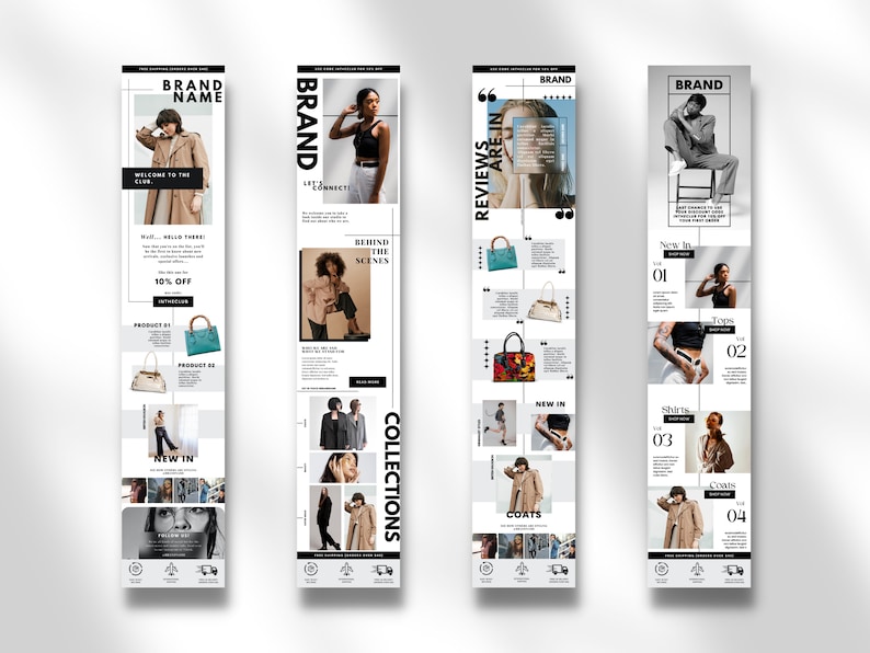 Welcome Email Sequence Templates | Editable Brand Welcome Flow ...