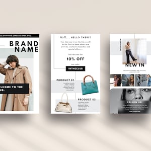 Welcome Email Sequence Templates | Editable Brand Welcome Flow ...