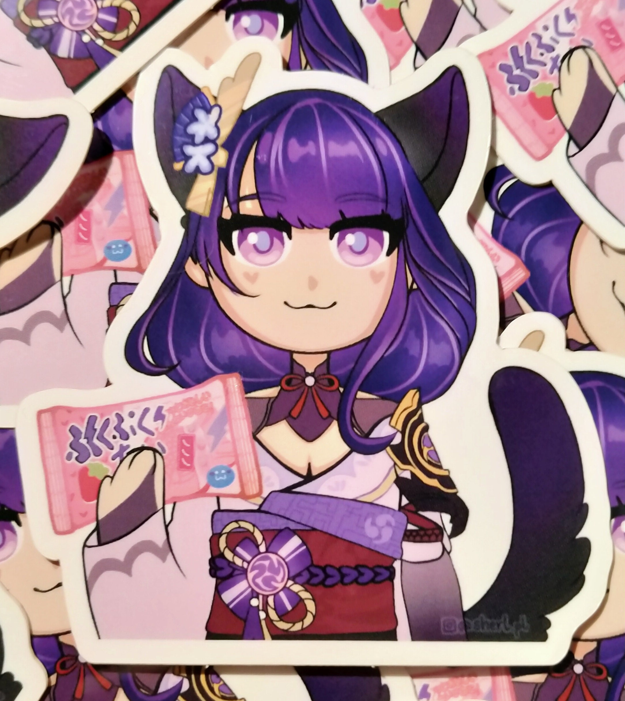 Raiden Shogun Ei Sticker Genshin Impact Fan Merch - Etsy