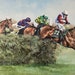 Horse Racing Art Print "one for Arthur Wins the National" Grand ...