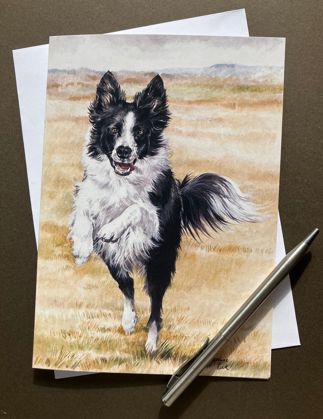 Border Collie Greeting Card "joy" Birthday Card for Collie Dog Lover - Etsy