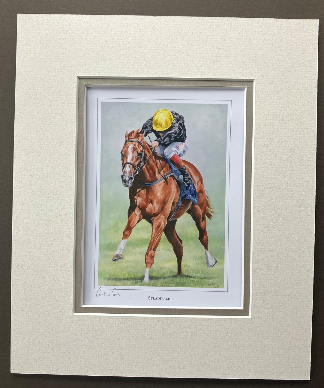 Horse Racing Art Print - Stradivarius Small Racing Picture - Etsy