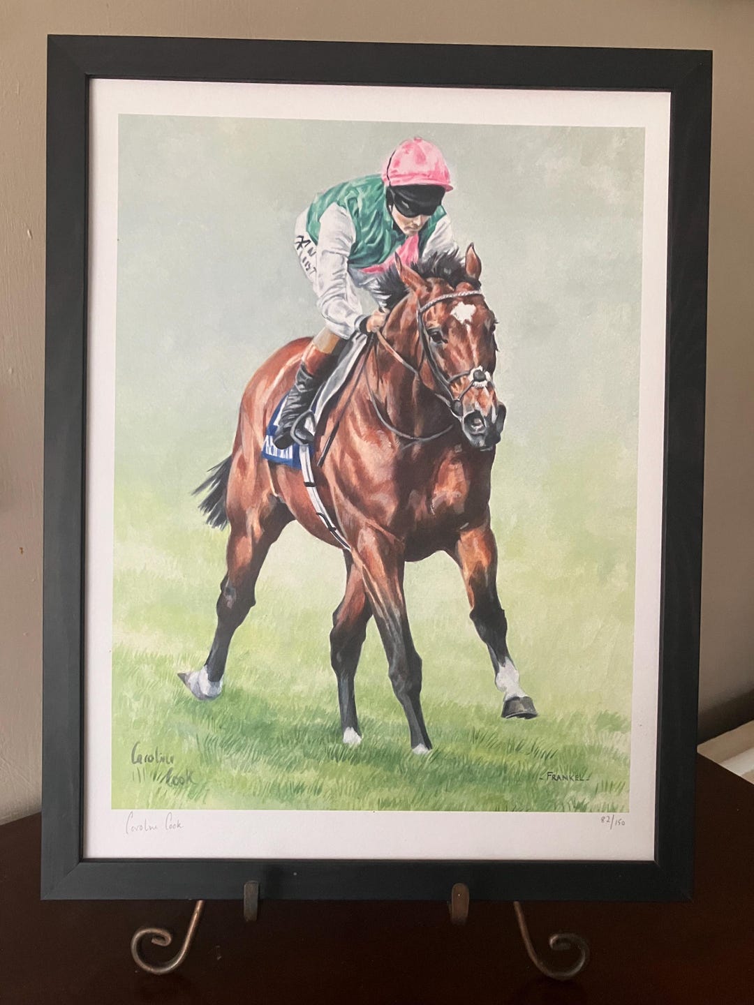Framed Horse Racing Print "frankel" Signed Framed Limited Edition - Etsy UK