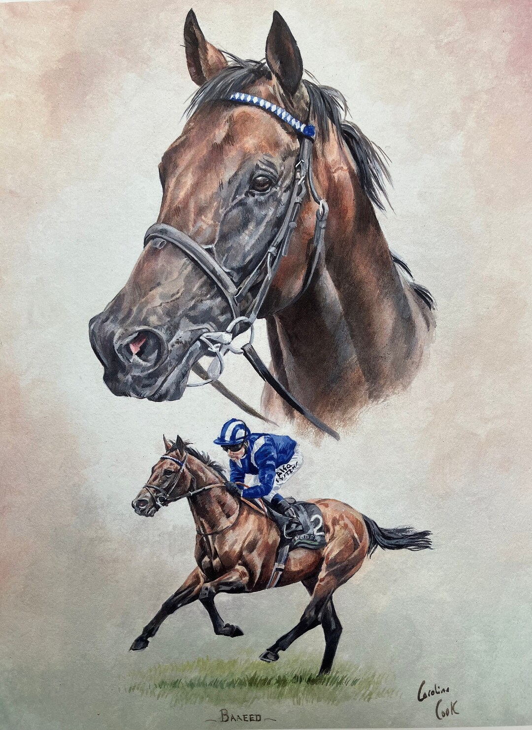 Horse Racing Art Print "baaeed" - Etsy