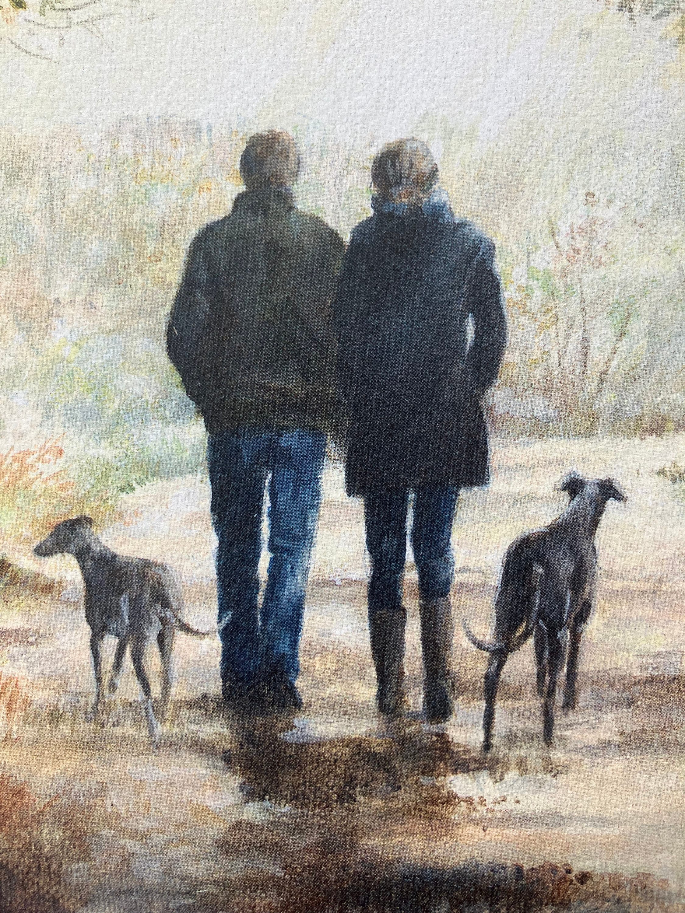 Greyhound Lurcher Art Print - A Hare's Breadth. Fine Art Limited ...