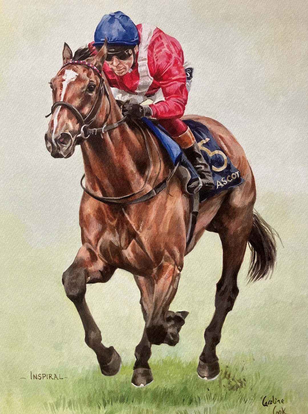 Horse Racing Art Print "inspiral” and Frankie Dettori" Limited Edition ...