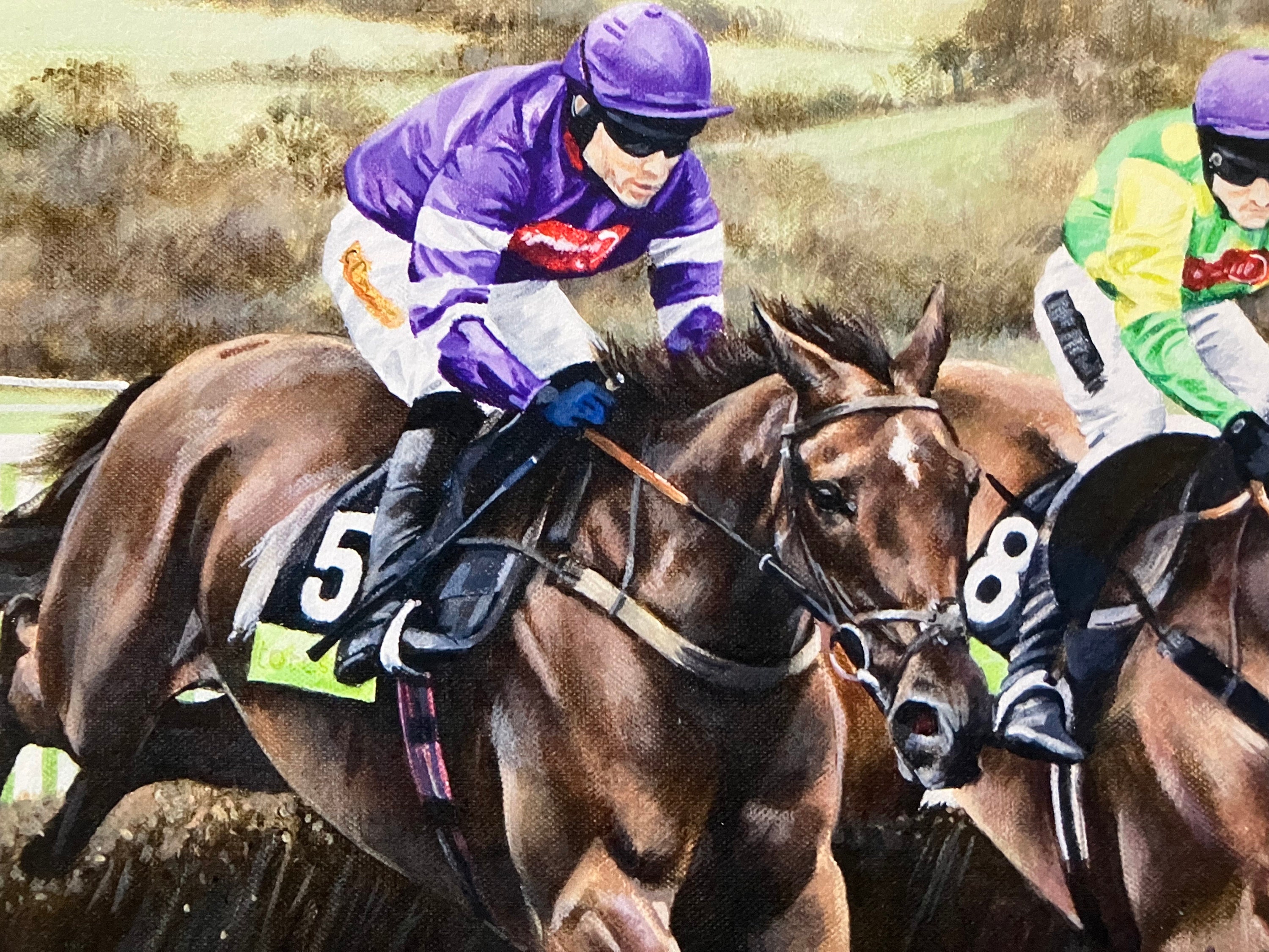 Horse Racing Art Print kauto Star and Denman - Etsy