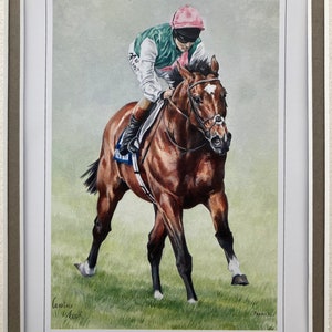 Horse Racing Art Print. Frankel. Small Mounted Print - Etsy