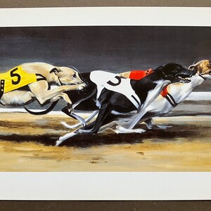 Greyhound Racing Print "speed Kings" Limited Edition Print of Racing ...