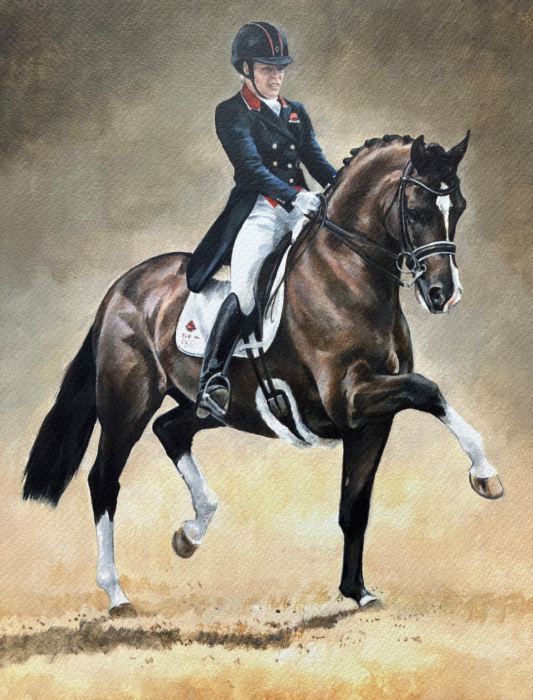 Horse Art Print "valegro and Charlotte Dujardin Signed Equestrian Print ...