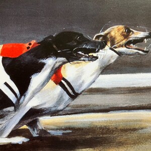 Greyhound Racing Print "speed Kings" Limited Edition Print of Racing ...