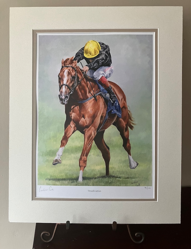 Horse Racing Art Print stradivarius and Frankie - Etsy