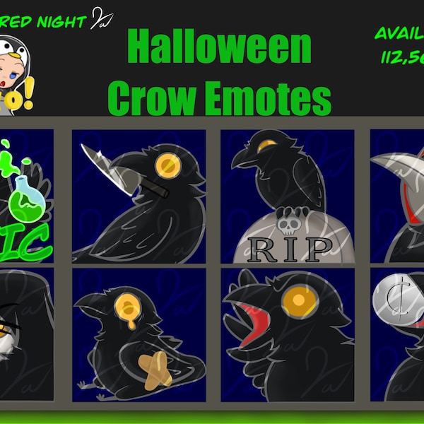 Crow Twitch Emote - Etsy