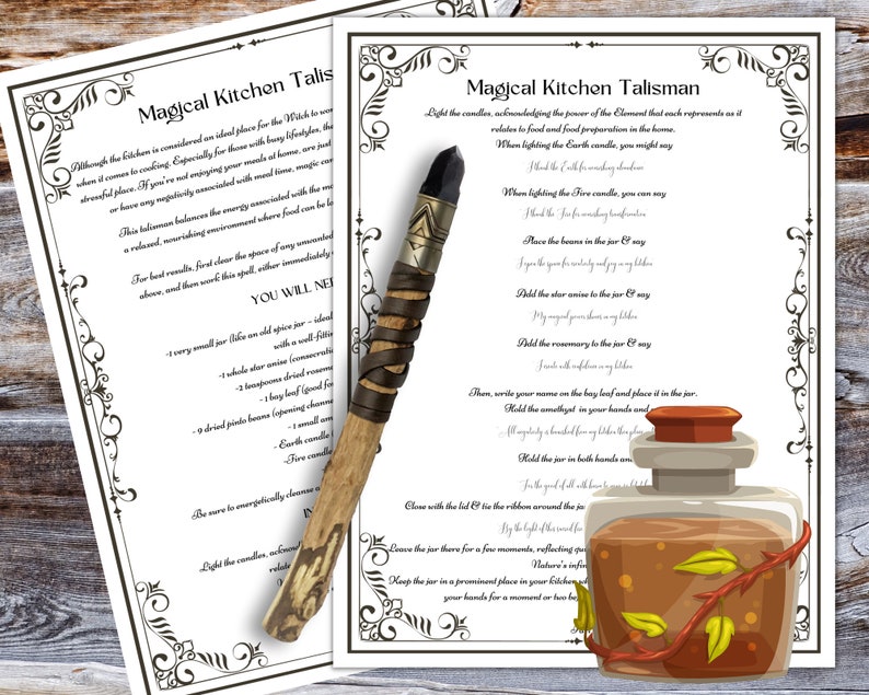 SPELL BUNDLE Invocation Spell Magical Kitchen Talisman Spell - Etsy