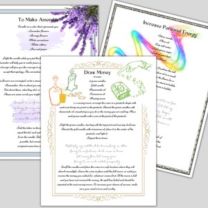 CANDLE SPELL BUNDLE 25 Pages Witchcraft, Witch's Book of Shadows, Baby ...