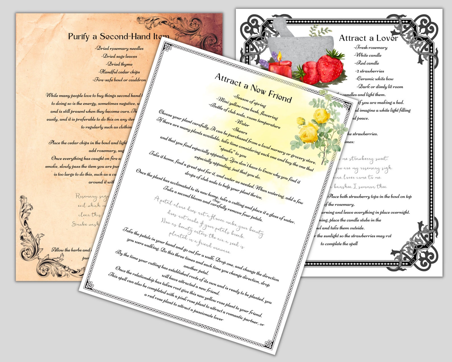 CANDLE SPELL BUNDLE 25 Pages Witchcraft Witch's Book of - Etsy