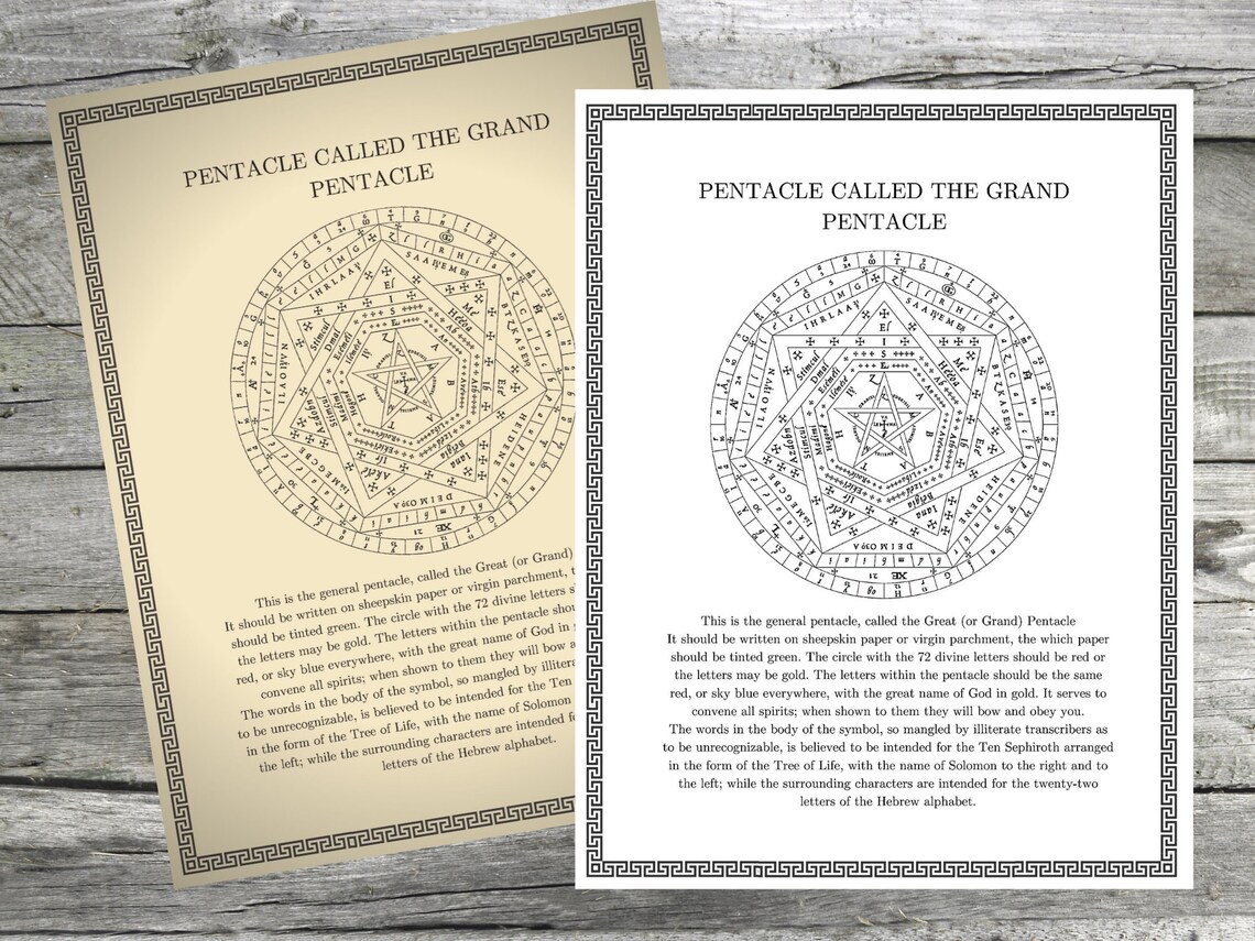 MARS PENTACLES of SOLOMON 7 Plus Mistical Solomon and Pentacle - Etsy