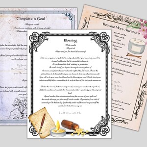 CANDLE SPELL BUNDLE 25 Pages Witchcraft, Witch's Book of Shadows, Baby ...