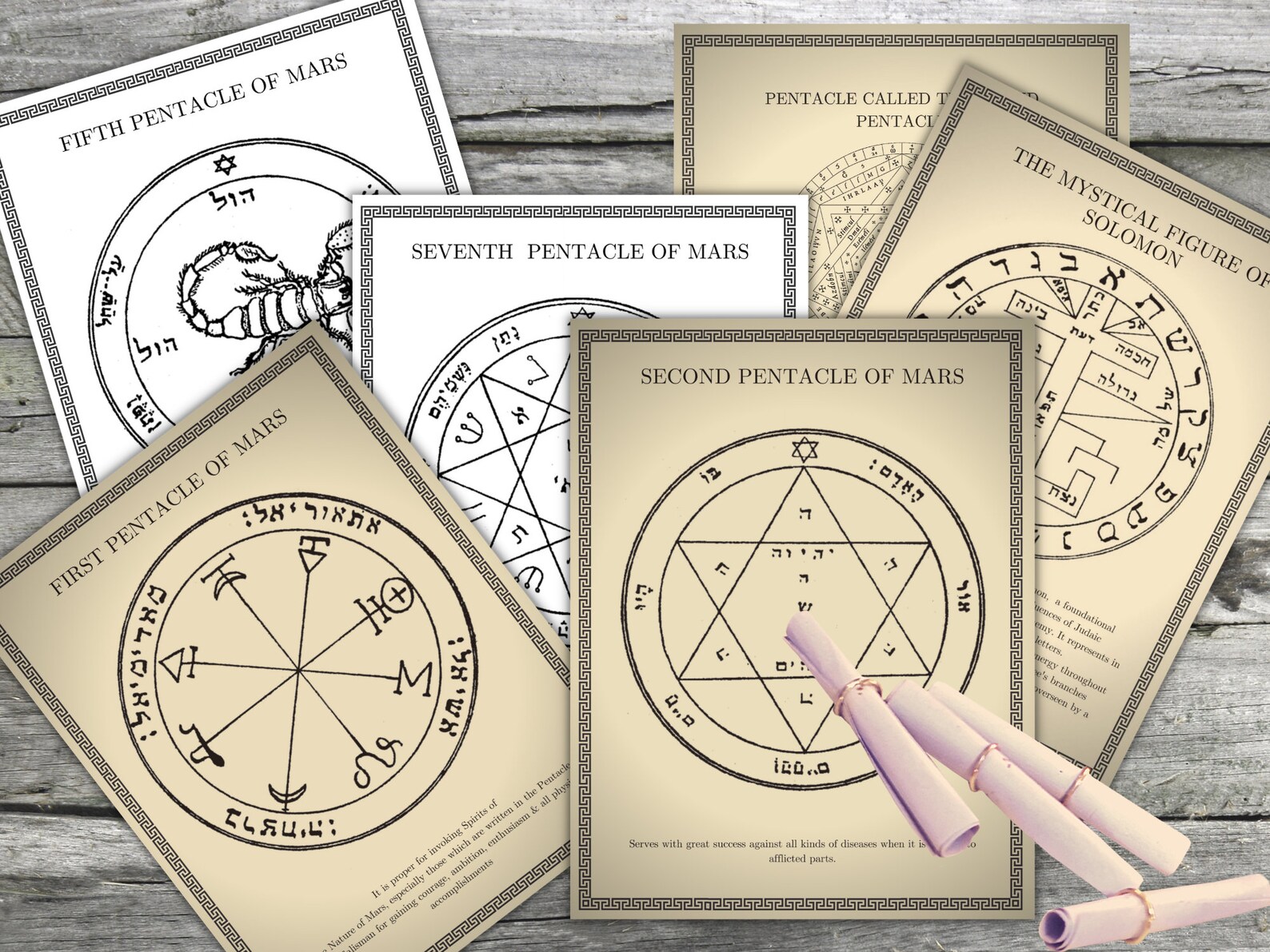 MARS PENTACLES of SOLOMON 7 Plus Mistical Solomon and Pentacle - Etsy