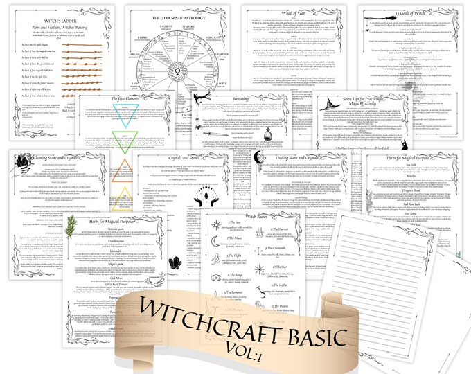 Beginners Grimoire 76 Pages Guide to Witchcraft Digital Download - Etsy ...
