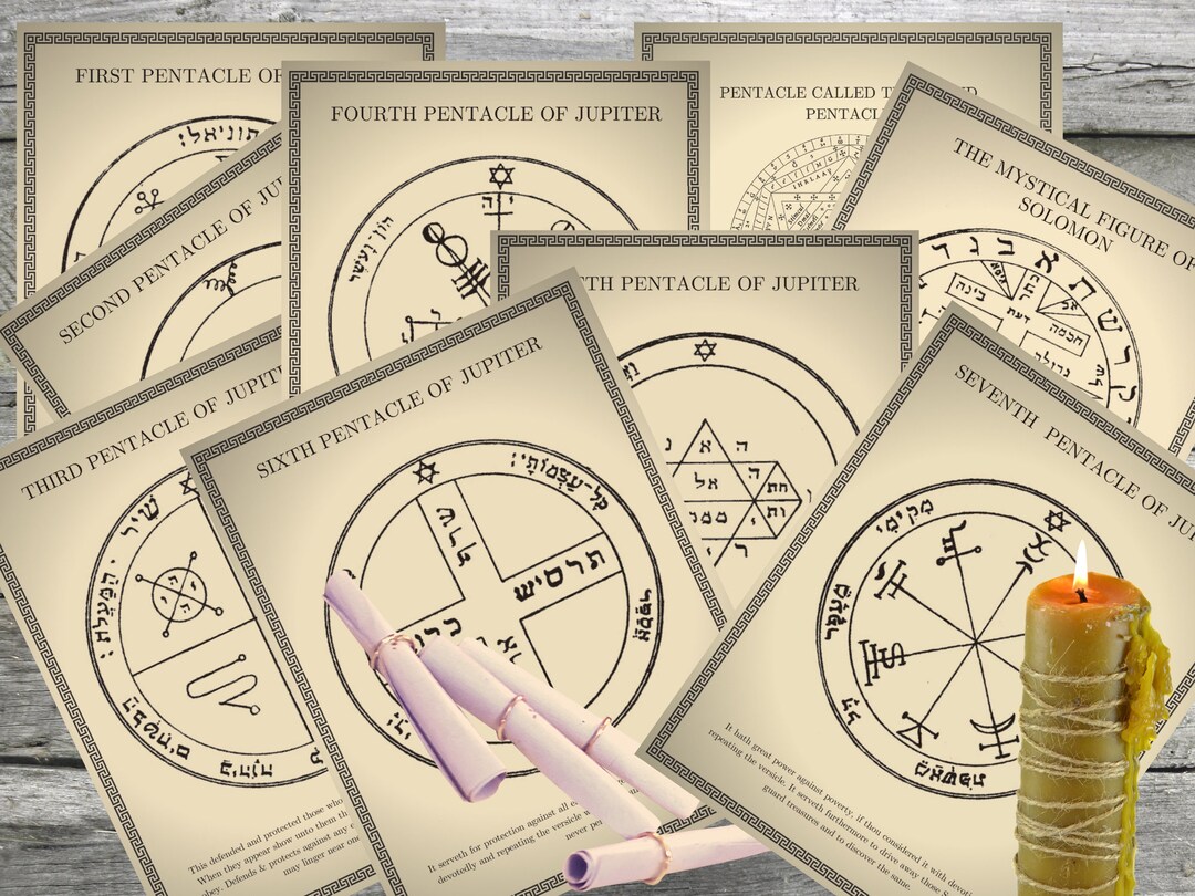 JUPITER PENTACLES of SOLOMON 7 Plus Mystical Solomon and Pentacle Caled ...