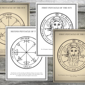 SUN PENTACLES of SOLOMON 7 Plus Mystical Solomon and Pentacle Caled the ...