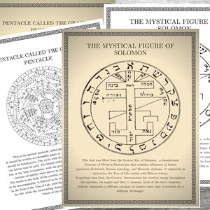 SUN PENTACLES of SOLOMON 7 Plus Mystical Solomon and Pentacle Caled the ...