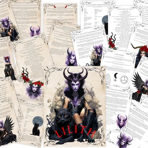 LILITH Dark Goddess, Mother of Demons Babylonian - Etsy
