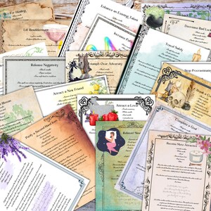 CANDLE SPELL BUNDLE 25 Pages Witchcraft, Witch's Book of Shadows, Baby ...