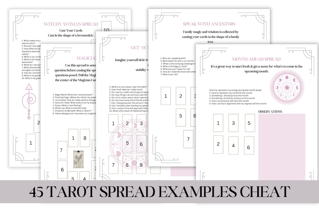 TAROT SPREAD, Tarot Stickers - Etsy Australia