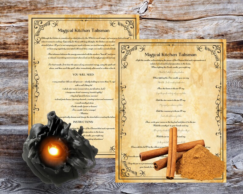 SPELL BUNDLE Invocation Spell Magical Kitchen Talisman Spell - Etsy