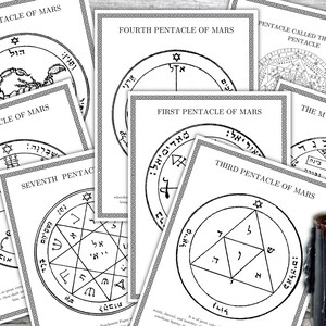 MARS PENTACLES of SOLOMON 7 Plus Mistical Solomon and Pentacle Caled ...