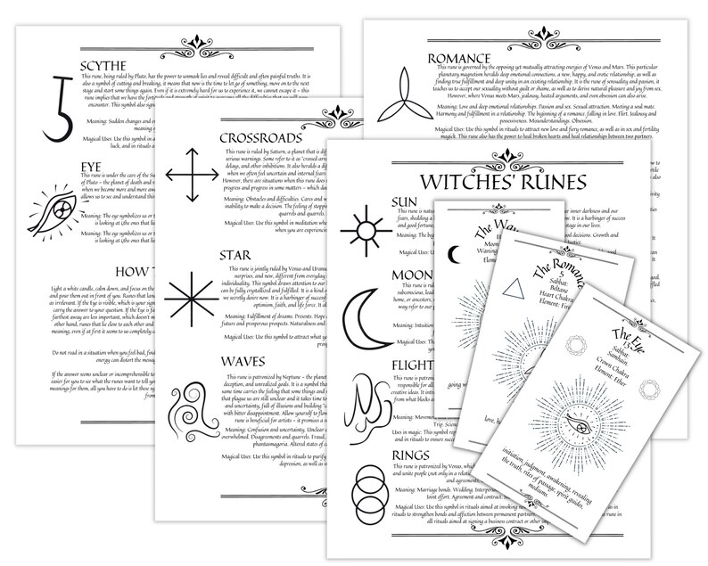 Witches Rune Bundle Rune Magic Witches Runes Meanings - Etsy