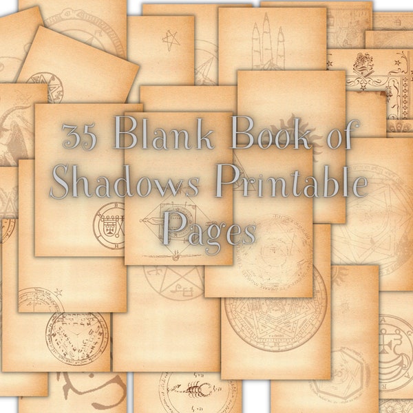 Book of Shadows Printable - Etsy