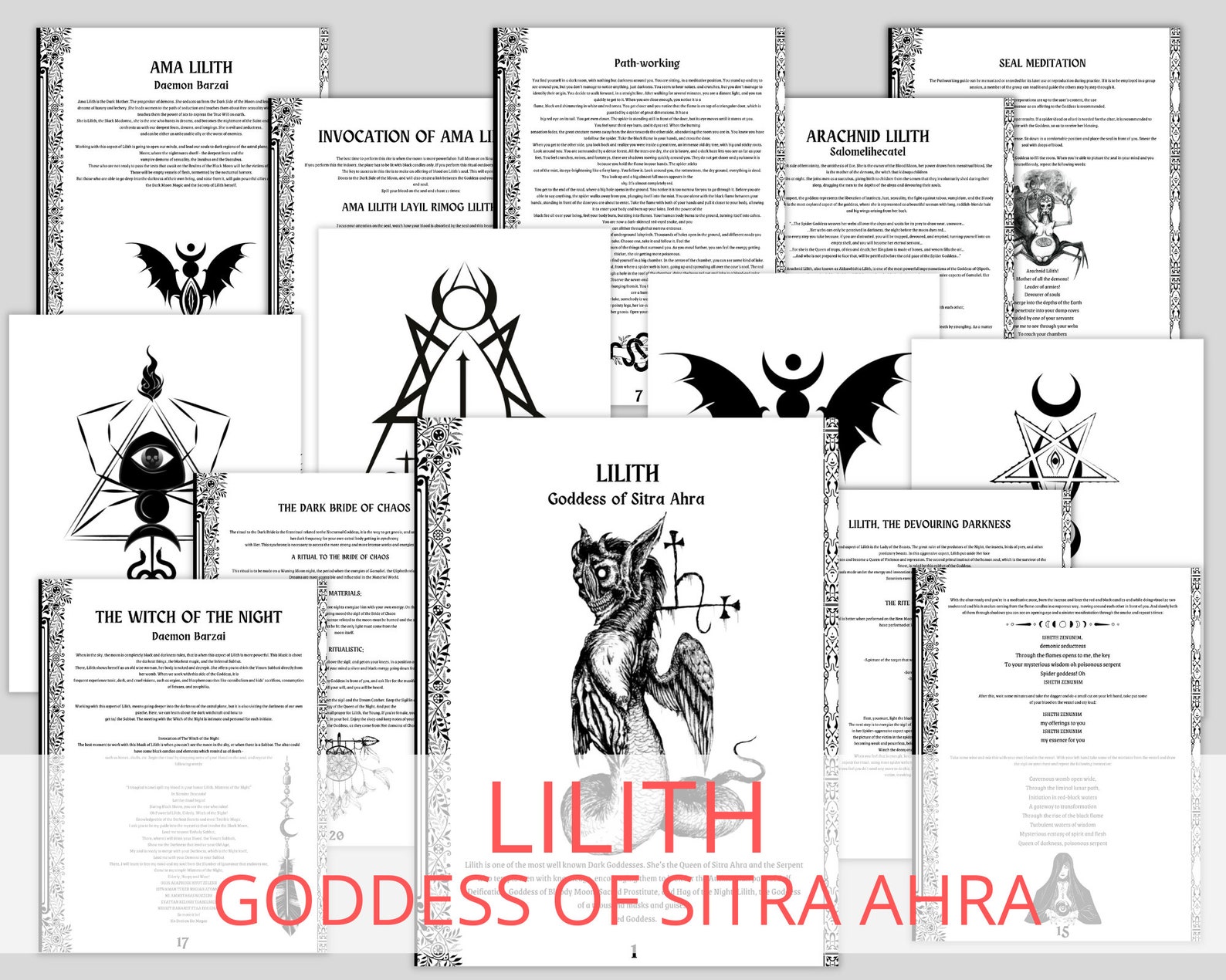LILITH GODDESS Dark Goddesses Queen Demon - Etsy