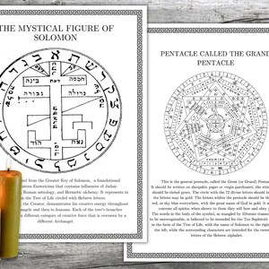MARS PENTACLES of SOLOMON 7 Plus Mistical Solomon and Pentacle Caled ...