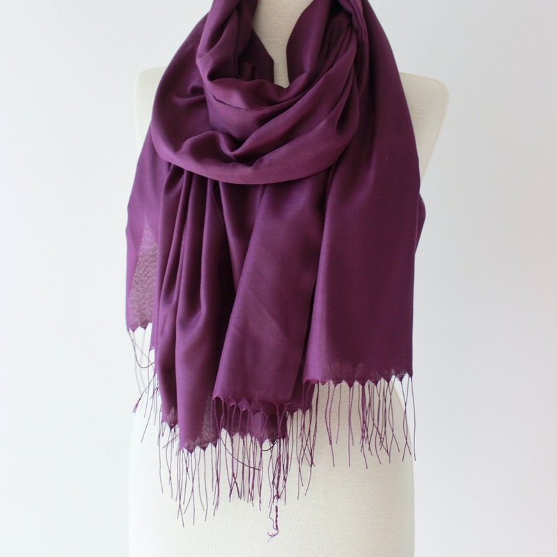 Plum Scarf - Etsy