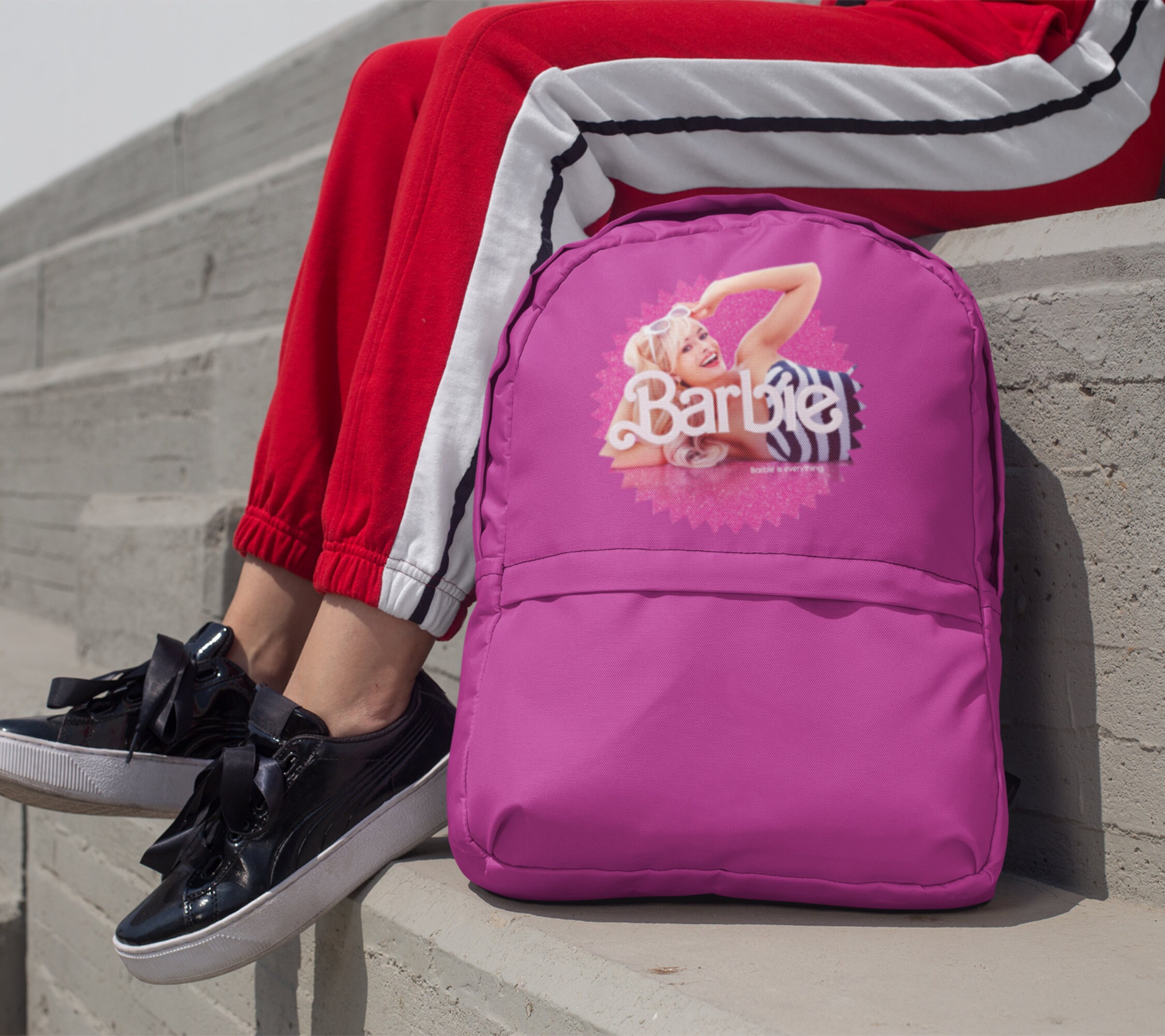 Barbie Backpack, Large Barbie Print Backpack, Barbie Birthday sold by ...