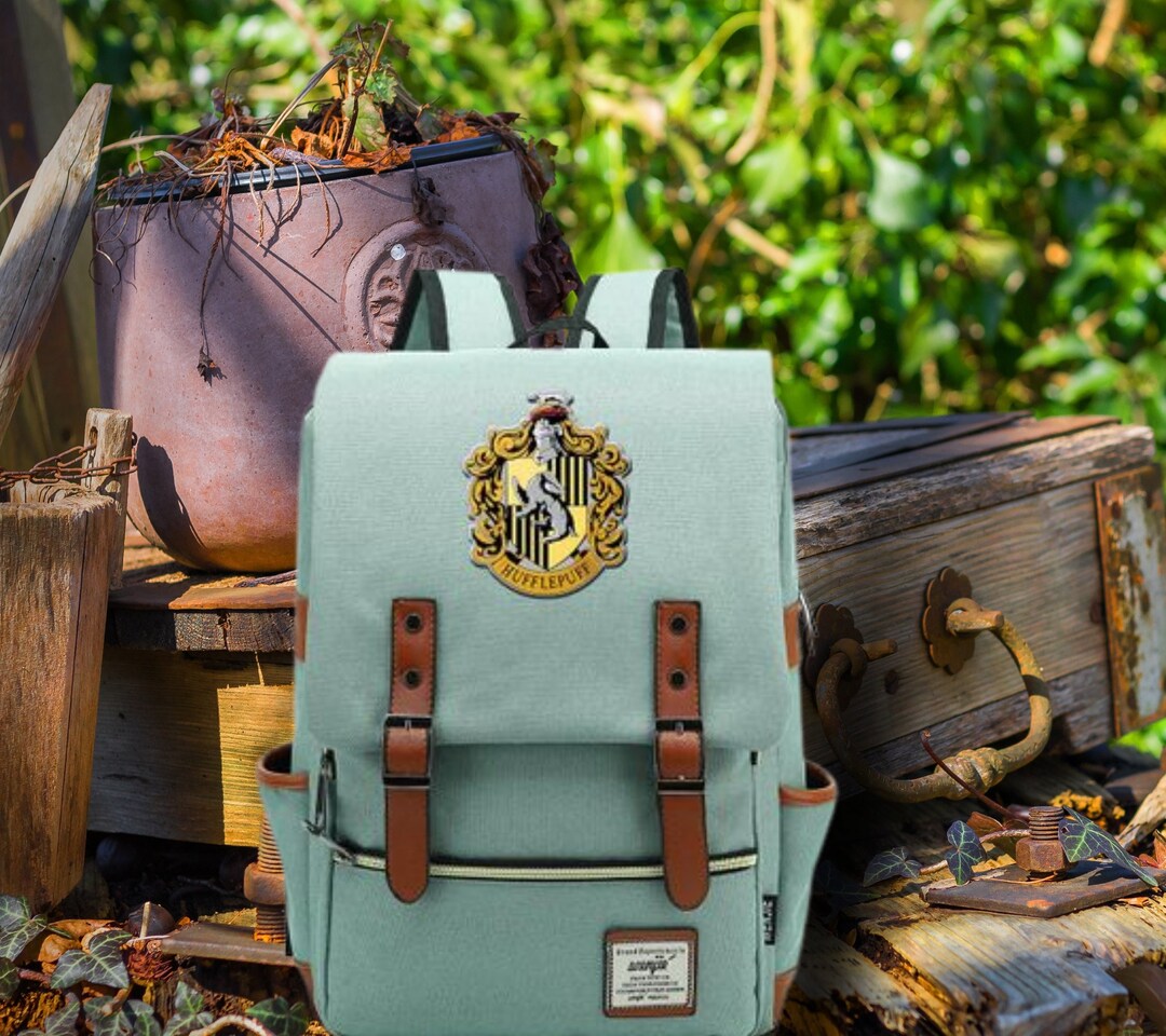 Hufflepuff Backpack, Large HP Print Backpack, Vacation Bag, HP Backpack ...